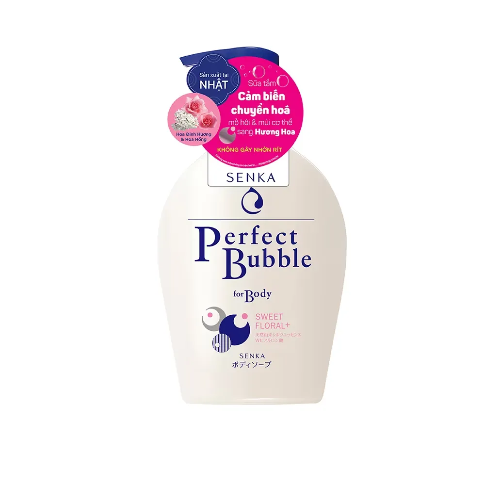 Sữa Tắm Dưỡng Ẩm Perfect Bubble For Body Sweet Floral Hương Hoa Hồng & Đinh Hương 500ml | Aemi
