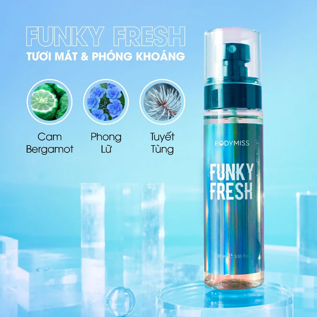 Xịt Thơm Toàn Thân Funky Fresh Body Mist 105ml | Aemi