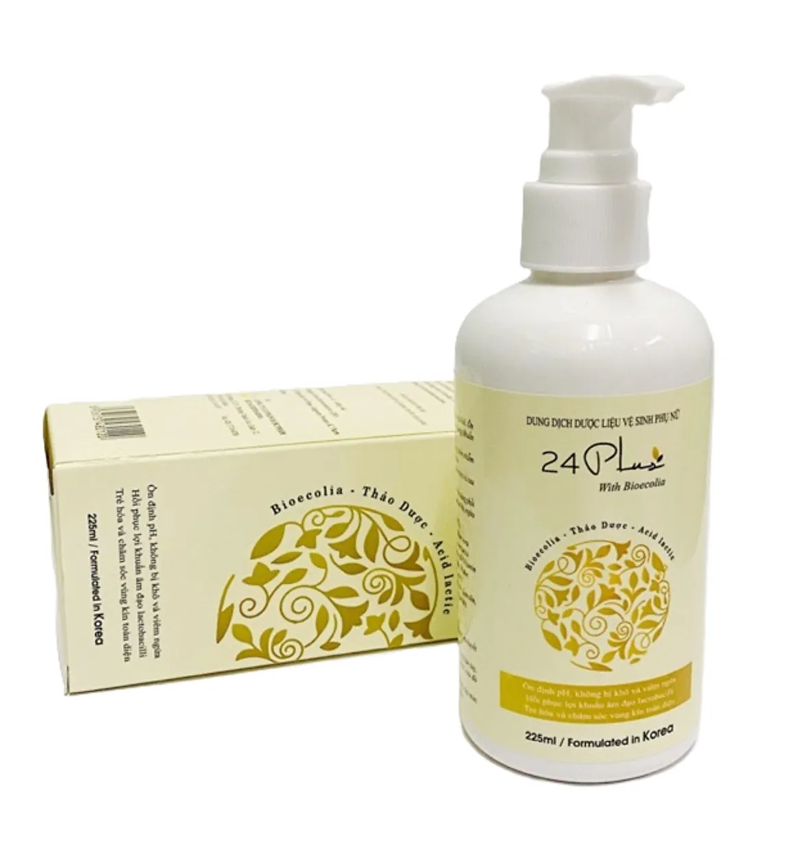 Dung Dịch Vệ Sinh Phụ Nữ 24 Plus With Bioecolia Hunathi 225ml | Aemi