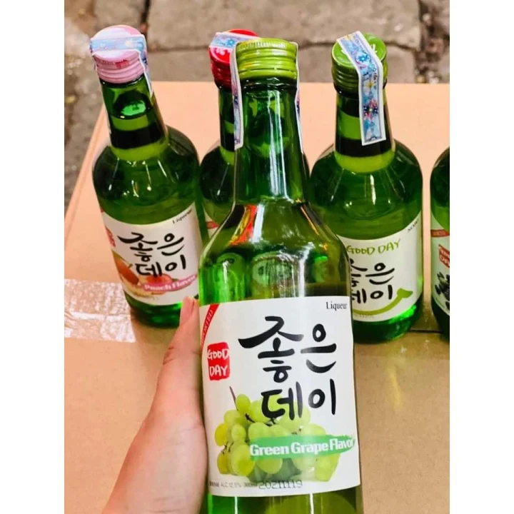 Rượu Soju Hàn Quốc Nho xanh 360ml | Aemi