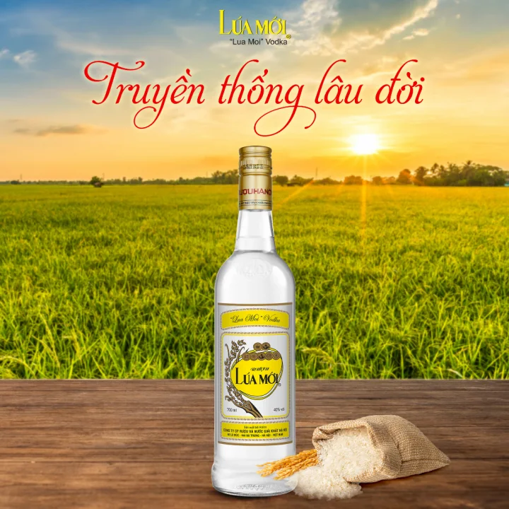 Rượu Lúa Mới - Chai 500ML 45% ( Bottle New Rice Wine 500Ml 45%) – Cỏ ...