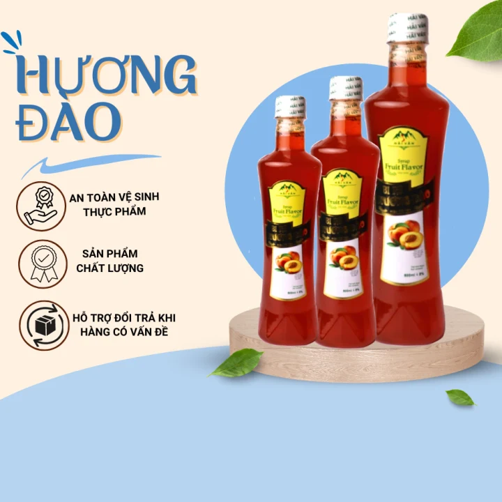 Siro Hải Vân Chính Hãng - Đào - 500ml | Aemi