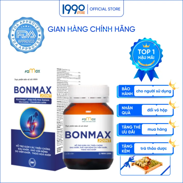 Viên Xương Khớp Bonmax Joint Lọ 60 Viên Thương Hiệu Famax FDA | Aemi